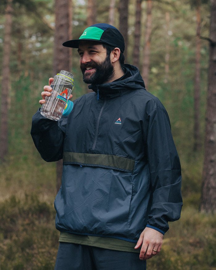 Gusto Recycled Windshell Anorak Charcoal/Storm Grey – Passenger